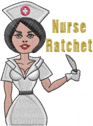 Nurse Ratchet Embroidery Design | EmbroideryDesigns.com