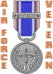 USAF NATO Meritorious Embroidery Design | EmbroideryDesigns.com