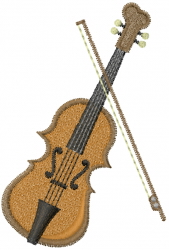 Violin Embroidery Design | EmbroideryDesigns.com