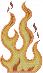 Flame Embroidery Design | EmbroideryDesigns.com