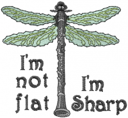 Dragonfly Instrument Embroidery Design | EmbroideryDesigns.com