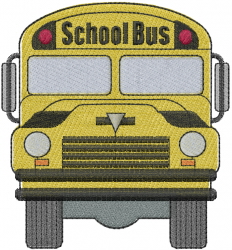 School Bus Embroidery Design | EmbroideryDesigns.com