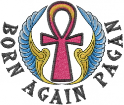 Born Again Pagan Embroidery Design | EmbroideryDesigns.com