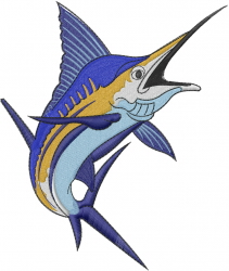 Marlin Embroidery Design | EmbroideryDesigns.com