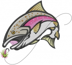 Fishing Embroidery Design | EmbroideryDesigns.com