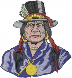 Native American Indian Embroidery Design | EmbroideryDesigns.com