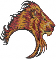 Lion Head Embroidery Design | EmbroideryDesigns.com