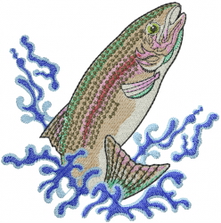 Trout Embroidery Design | EmbroideryDesigns.com