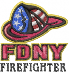 Firefighter Embroidery Design | EmbroideryDesigns.com