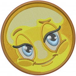 Happy Face Embroidery Design | EmbroideryDesigns.com
