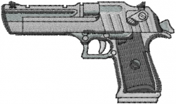 Pistol Embroidery Design | EmbroideryDesigns.com