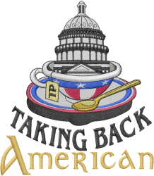 Taking Back America Embroidery Design | EmbroideryDesigns.com