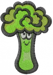 Broccoli Embroidery Design | EmbroideryDesigns.com