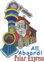 Polar Express Embroidery Design | EmbroideryDesigns.com