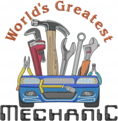 Mechanic Embroidery Design | EmbroideryDesigns.com