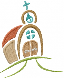 Church Embroidery Design | EmbroideryDesigns.com