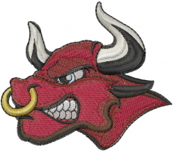 Bull Head Embroidery Design | EmbroideryDesigns.com