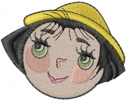 Free Little Girl Embroidery Design | EmbroideryDesigns.com