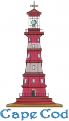 Cape Cod Embroidery Design | EmbroideryDesigns.com