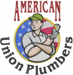 Union Plumbers Embroidery Design | EmbroideryDesigns.com