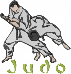 Judo Embroidery Design | EmbroideryDesigns.com