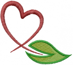 Love Ecology Green Embroidery Design | EmbroideryDesigns.com