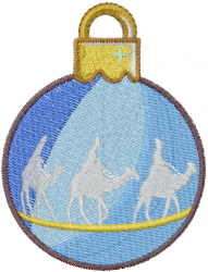 Three Kings Ornament Embroidery Design | EmbroideryDesigns.com