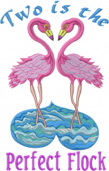 Perfect Flock Embroidery Design | EmbroideryDesigns.com