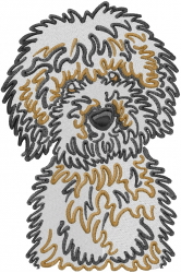 Labradoodle Embroidery Design | EmbroideryDesigns.com