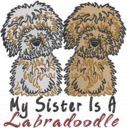 My Labradoodle Embroidery Design | EmbroideryDesigns.com