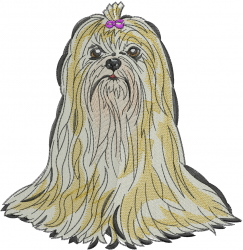 Maltese Embroidery Design | EmbroideryDesigns.com