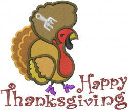 Free Happy Thanksgiving Embroidery Design | EmbroideryDesigns.com