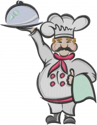 Chef Embroidery Design | EmbroideryDesigns.com