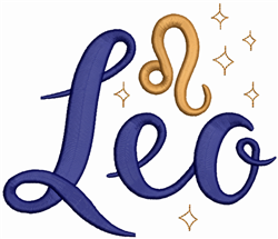 Leo Embroidery Design | EmbroideryDesigns.com