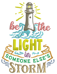 Be The Light Embroidery Design | EmbroideryDesigns.com
