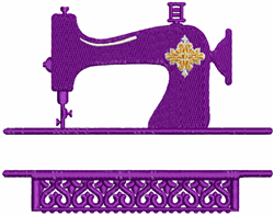 Sewing Machine Monogram Embroidery Design | EmbroideryDesigns.com