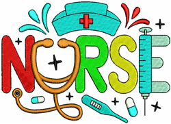 Nurse Embroidery Design | EmbroideryDesigns.com