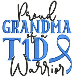 T1D Warrior Embroidery Design | EmbroideryDesigns.com