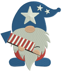 Rocket Gnome Embroidery Design | EmbroideryDesigns.com