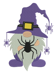 Spider Gnome Embroidery Design | EmbroideryDesigns.com