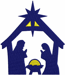 Nativity Embroidery Design | EmbroideryDesigns.com
