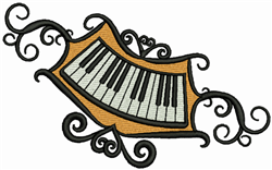 Keyboard Embroidery Design | EmbroideryDesigns.com