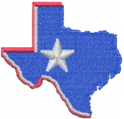 State Of Texas Embroidery Design | EmbroideryDesigns.com