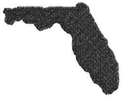 State Of Florida Embroidery Design | EmbroideryDesigns.com