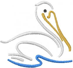 PELICAN Embroidery Design | EmbroideryDesigns.com
