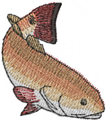 REDFISH Embroidery Design | EmbroideryDesigns.com