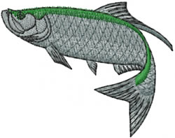 TARPON Embroidery Design | EmbroideryDesigns.com