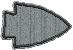 Filled Arrowhead Embroidery Design | EmbroideryDesigns.com