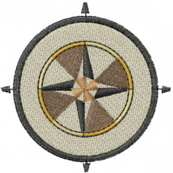 Compass Embroidery Design | EmbroideryDesigns.com