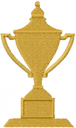 Large Trophy Embroidery Design | EmbroideryDesigns.com